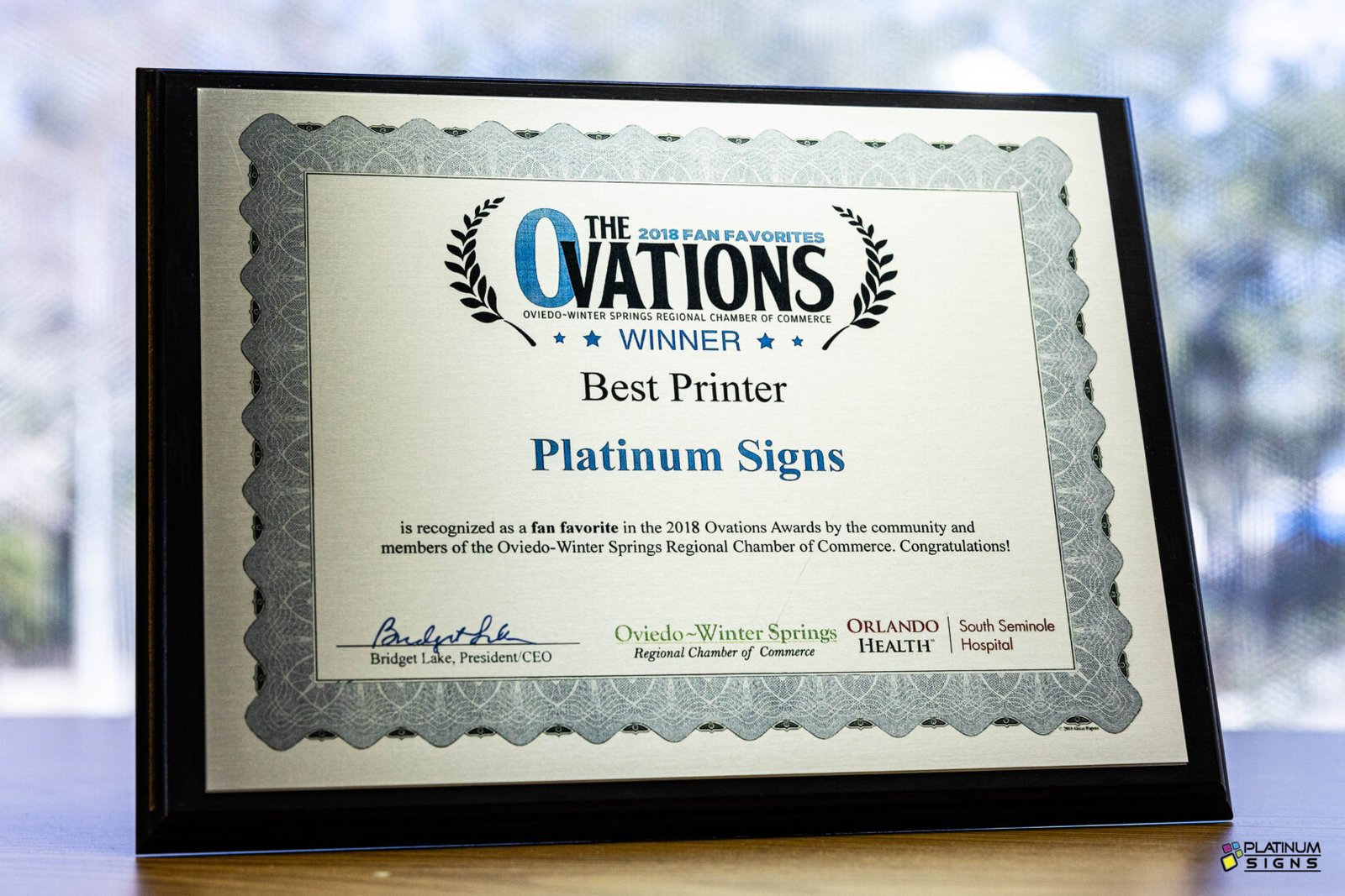 Awards & Achievements | Platinum Signs And Design